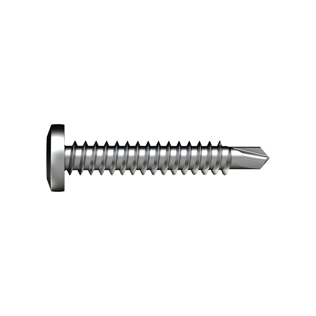 Self Drilling Screw for Metal 10g x 16mm Wafer Head Square Drive Class 3 Galvanised ...